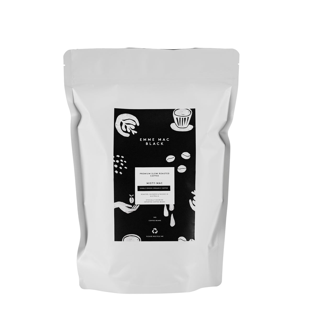 Certified Organic Single Origin Coffee Beans | Emme Mac Black